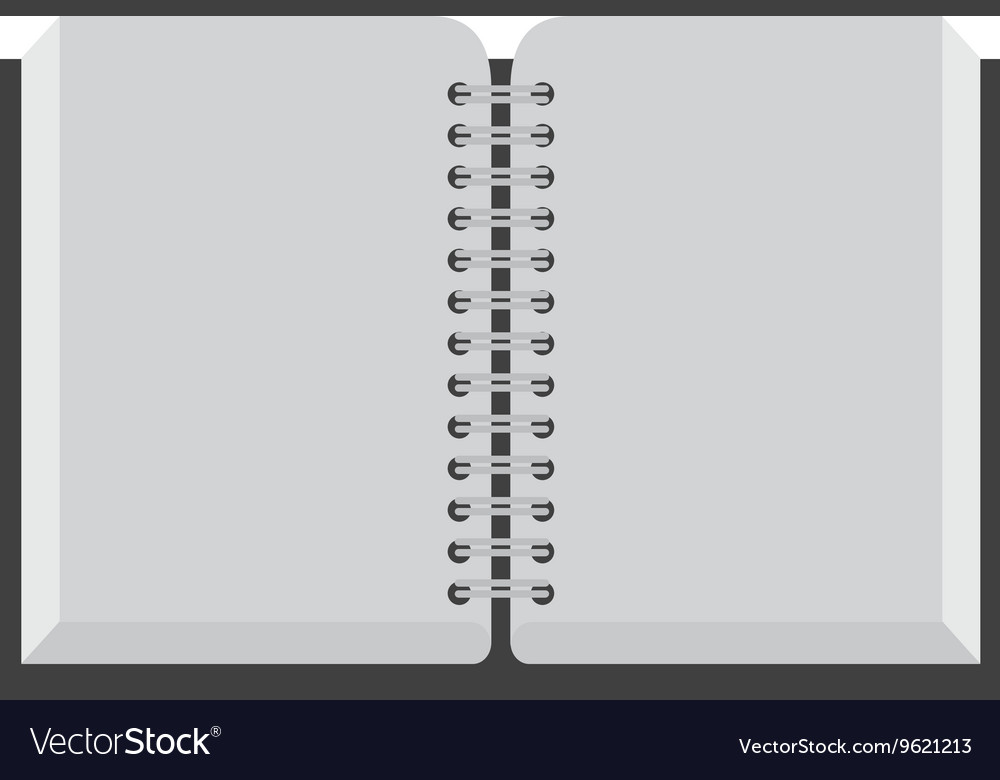 Notebook isolated icon design Royalty Free Vector Image