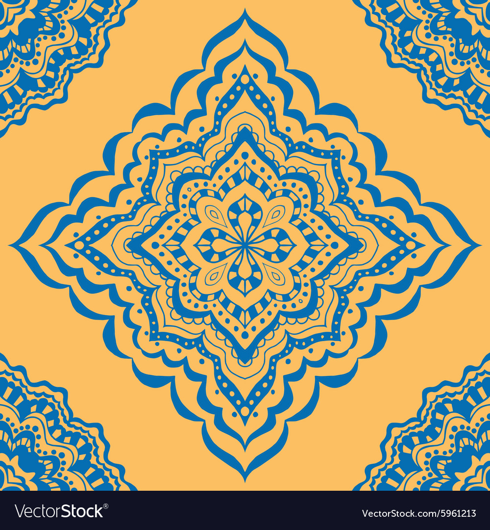 Seamless blue pattern Royalty Free Vector Image