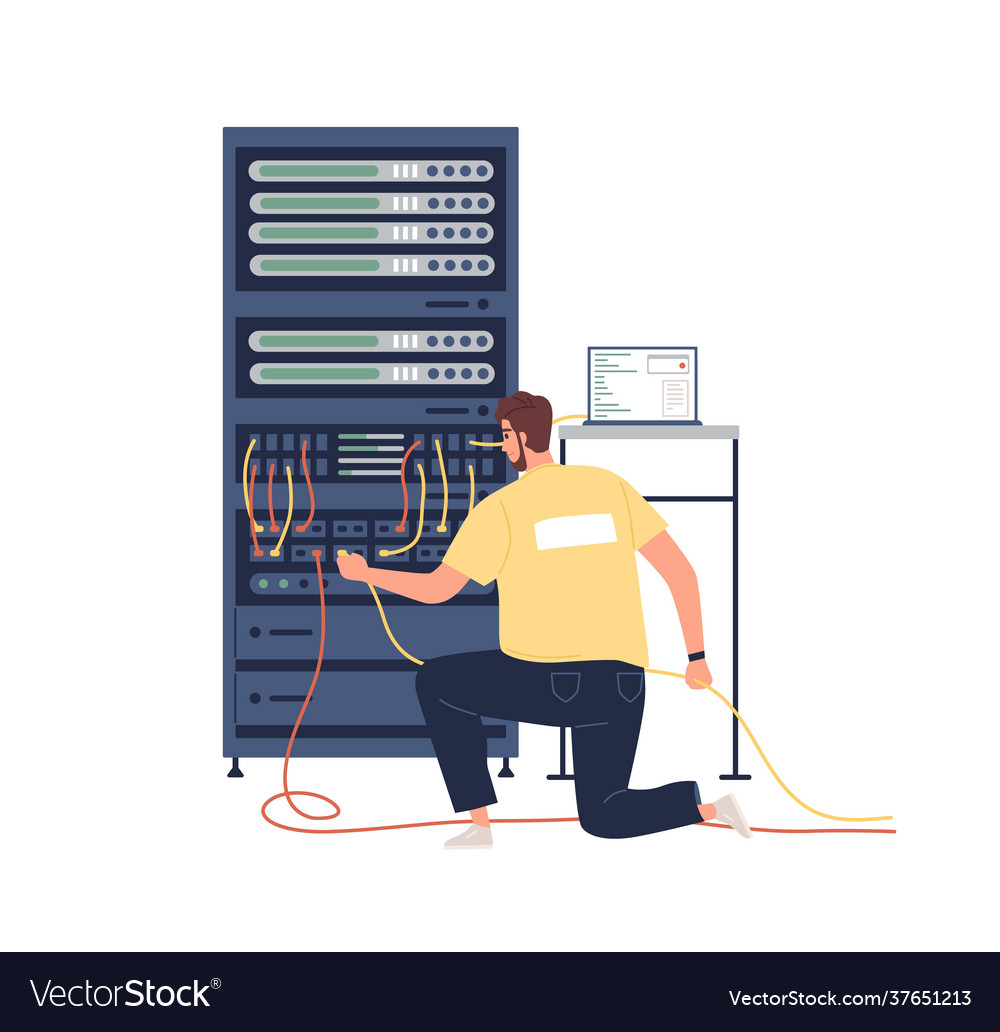Sysadmin Adjusting Network And Internet Connection