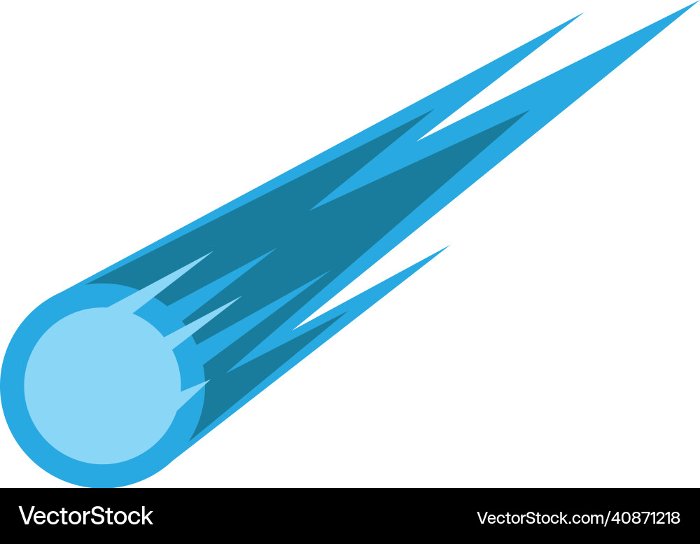 Comet icon design template isolated Royalty Free Vector