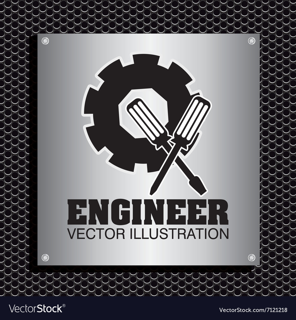 Engineer concept design Royalty Free Vector Image