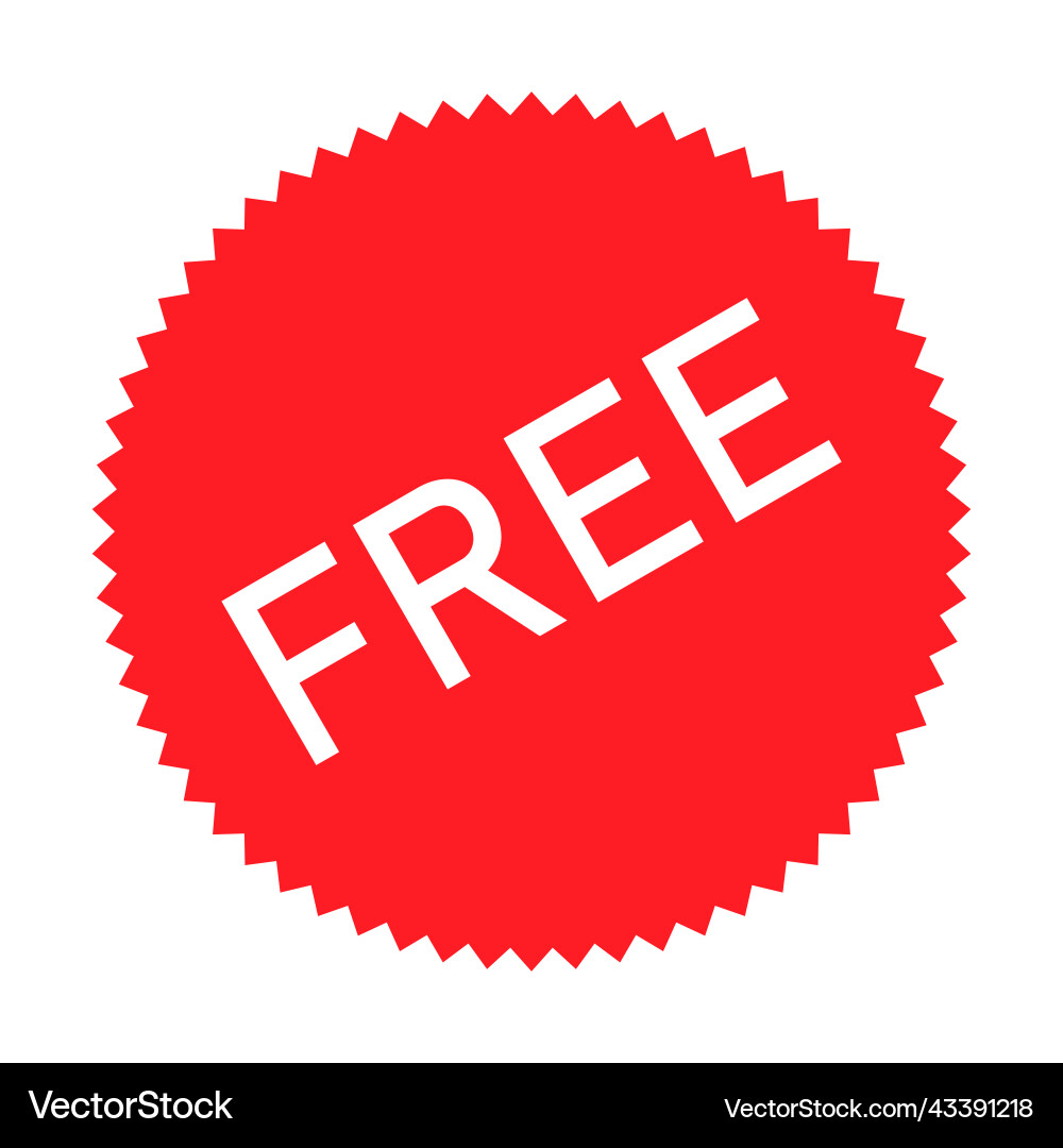 Free web button sign promotion design label icon Vector Image