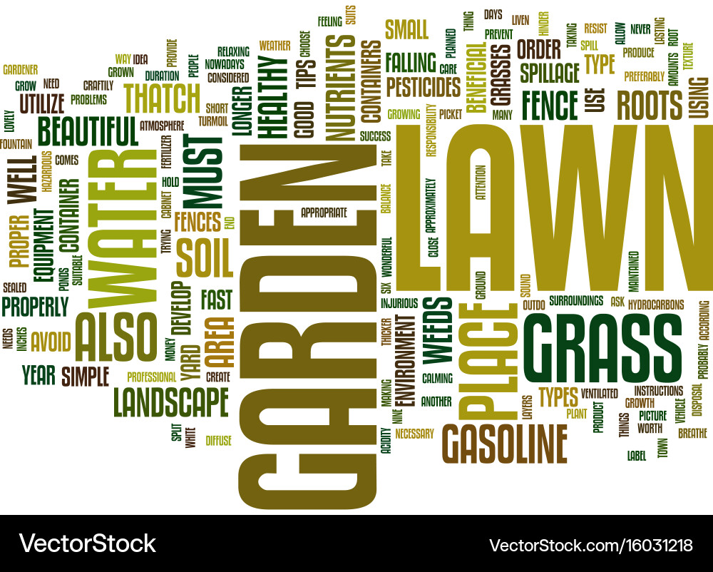 Lawn and garden simple tips for success text Vector Image
