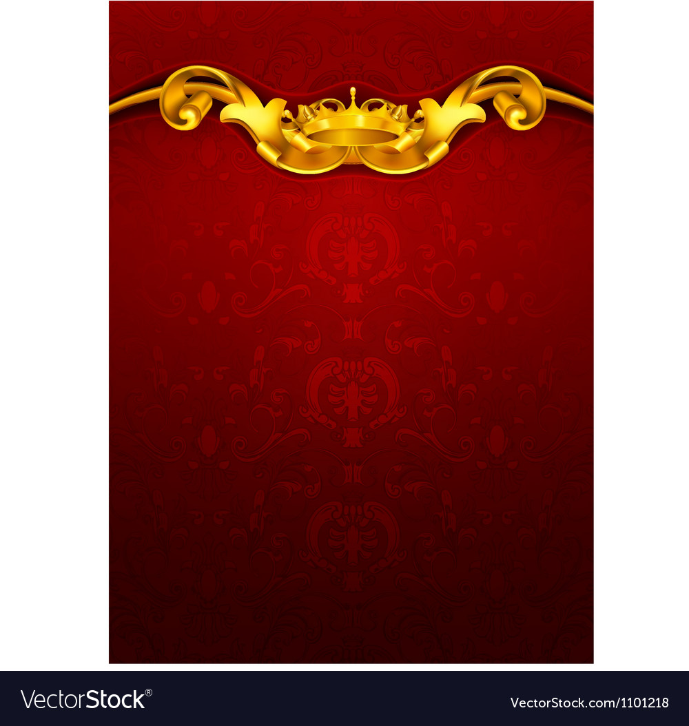 Luxurious pattern red Royalty Free Vector Image