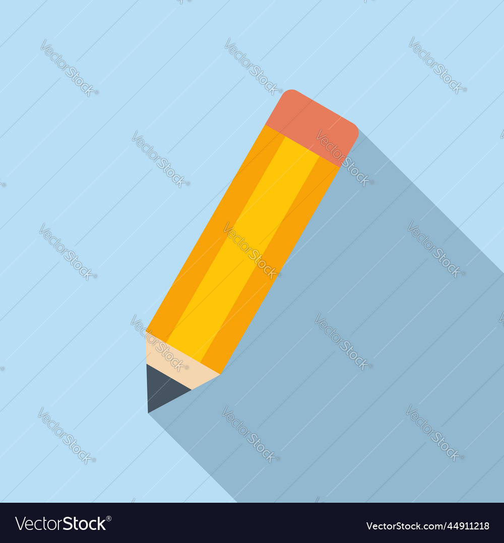 Pencil icon flat computer interface Royalty Free Vector Pencil icon flat computer interface Royalty Free Vector