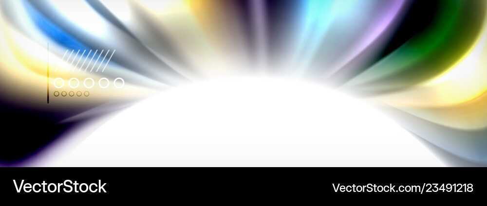 Smooth liquid blur wave background color flow Vector Image