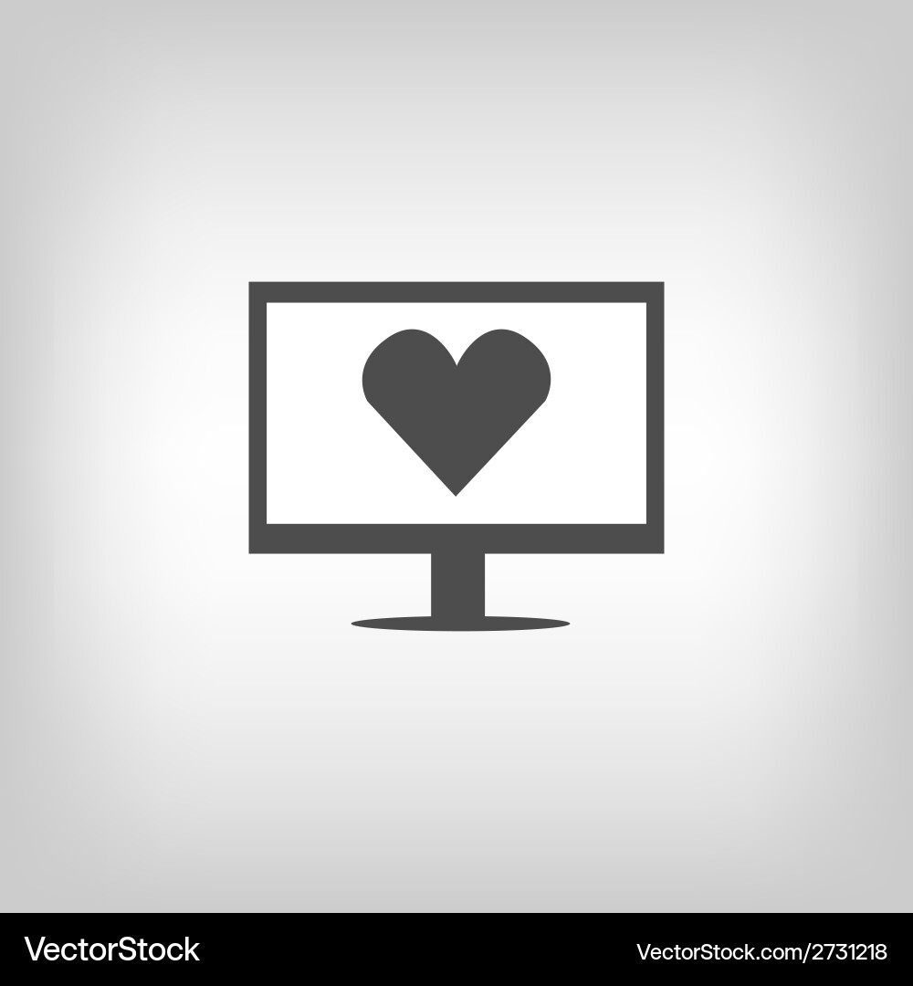 Virtual love sign Royalty Free Vector Image - VectorStock