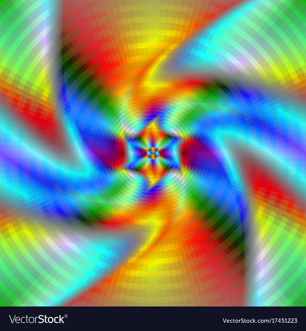 Abstract rainbow colored pattern Royalty Free Vector Image