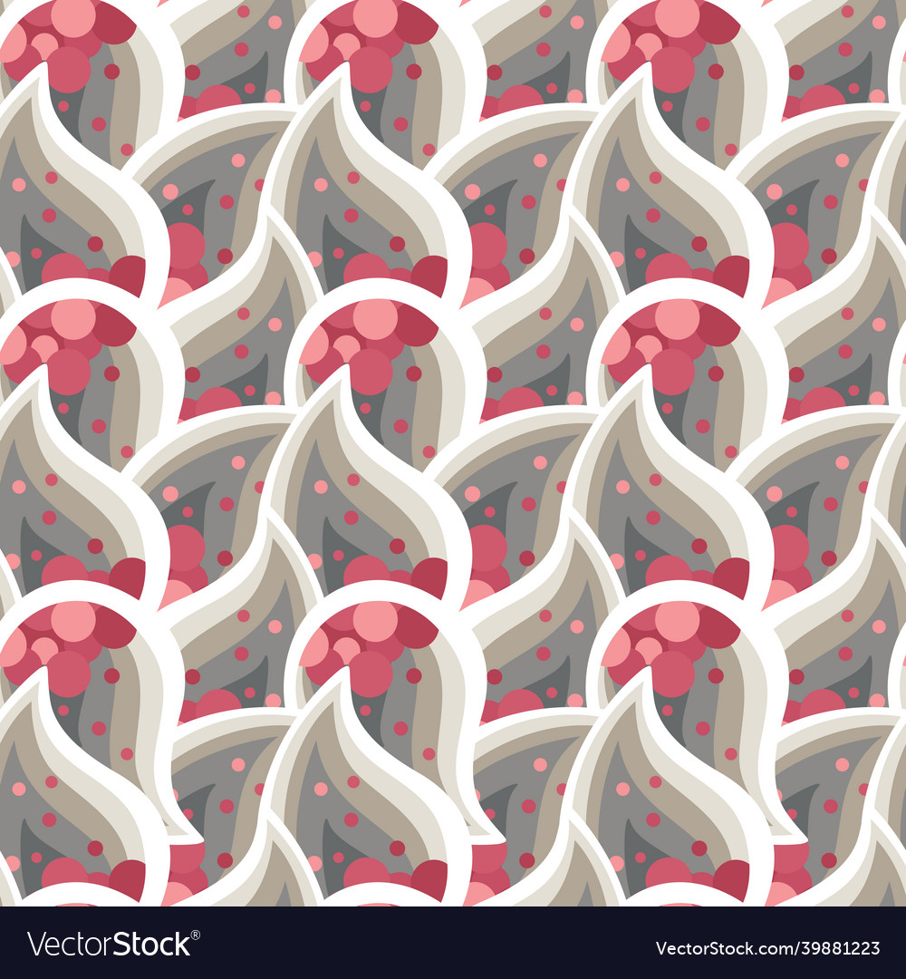 Abstract Seamless Pattern Ornament Background Vector Image