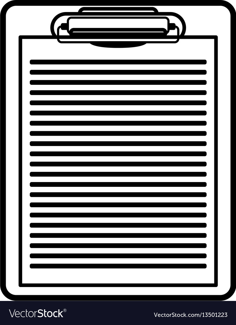 Checklist clipboard isolated icon Royalty Free Vector Image