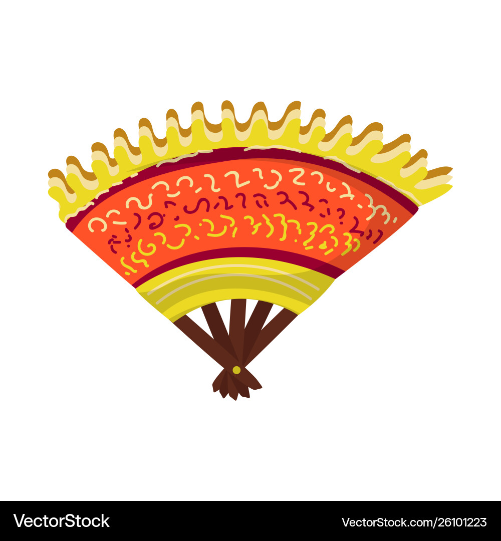 Design fan and beautiful logo Royalty Free Vector Image