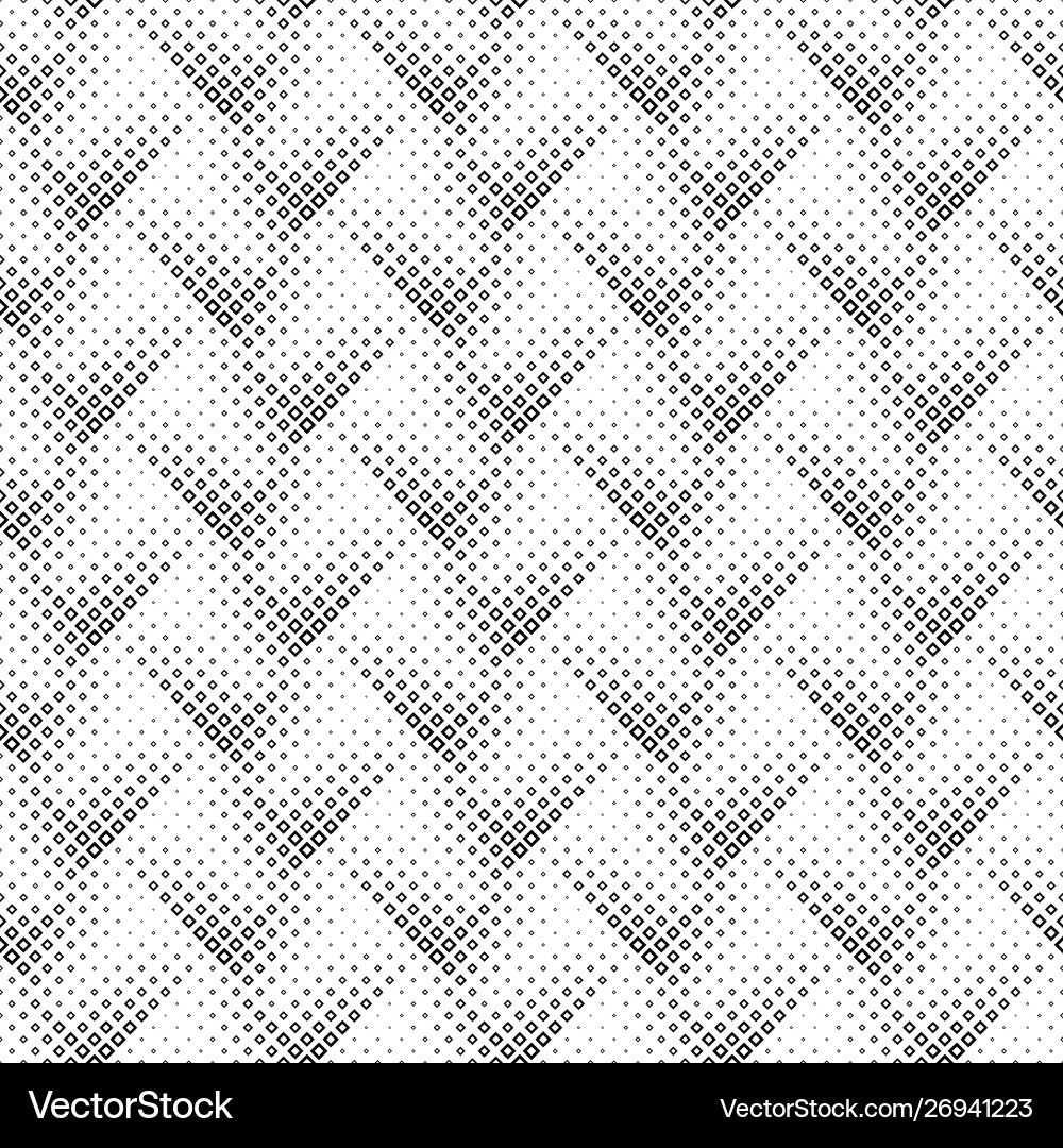Geometrical seamless monochrome diagonal square Vector Image