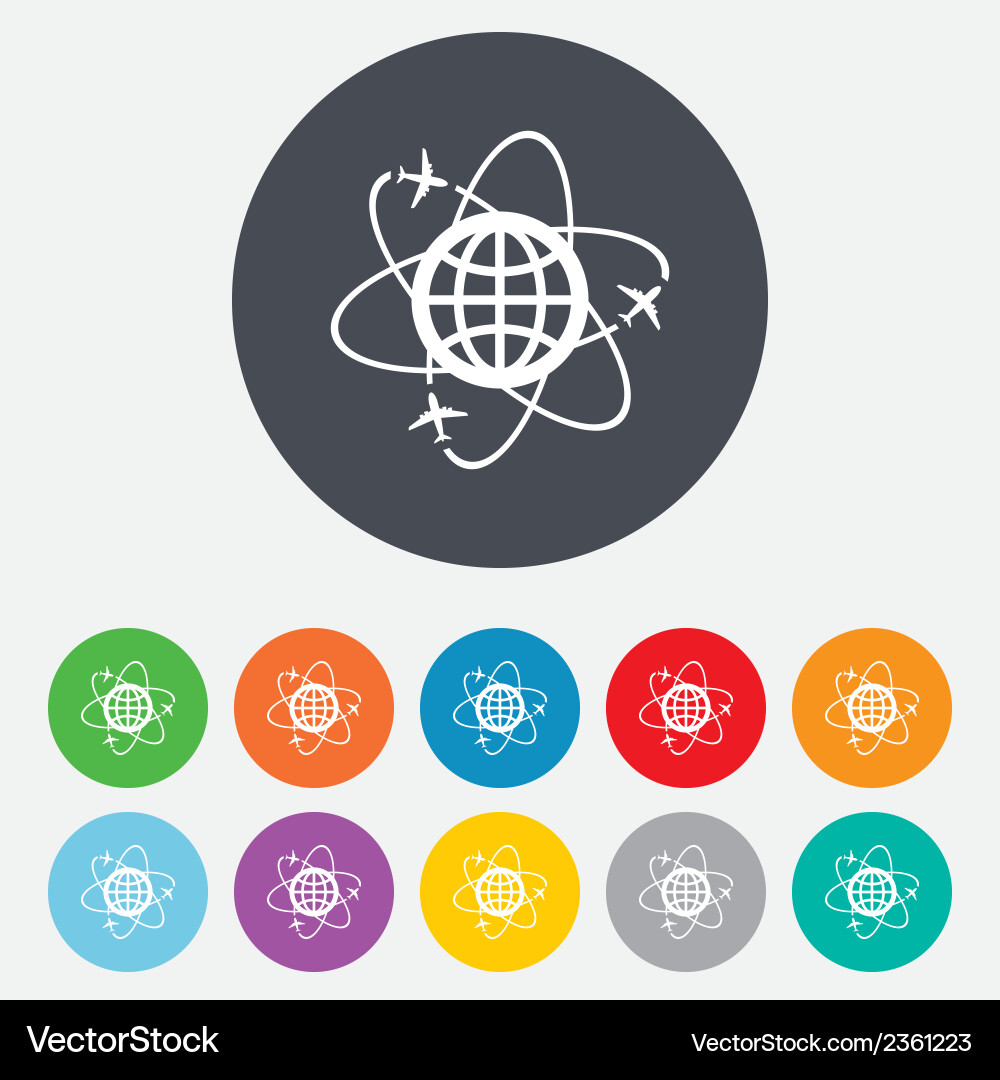 Globe sign icon World logistics symbol Royalty Free Vector