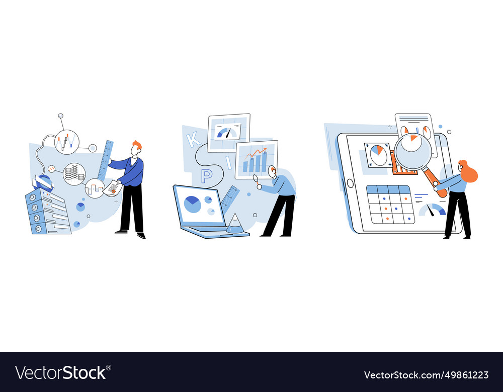 Quality control the process involves Royalty Free Vector