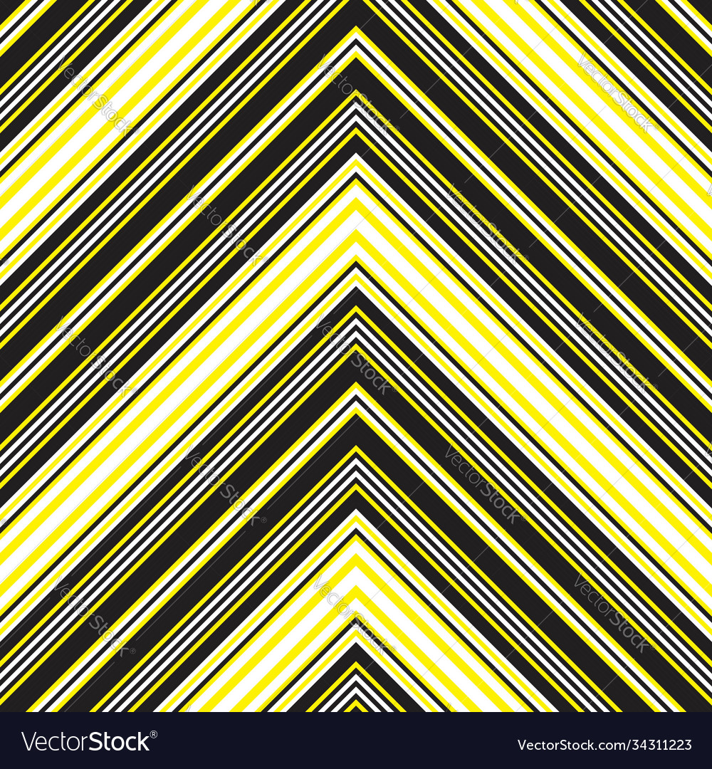 Yellow chevron diagonal stripes seamless pattern Vector Image