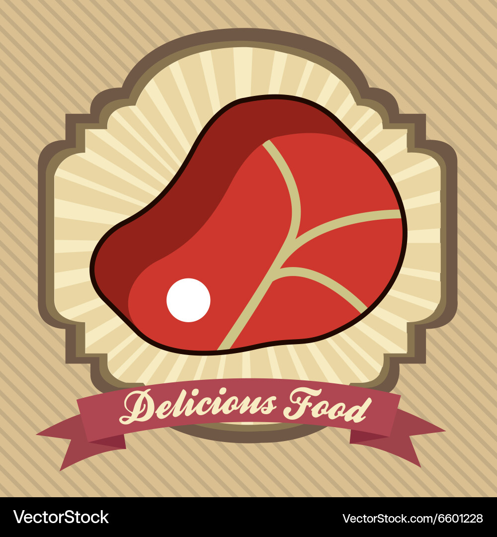 Delicious and good foodesign Royalty Free Vector Image