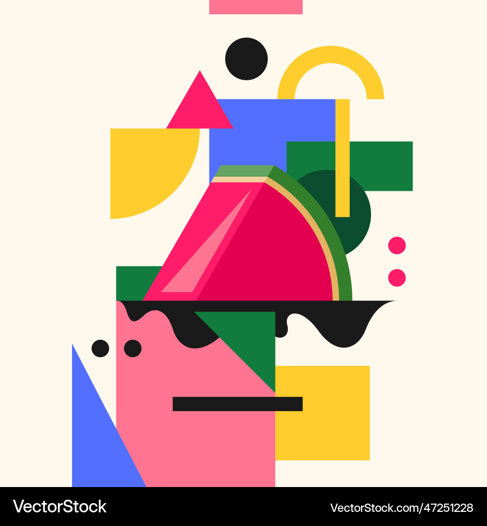 Graphics in a minimalistic fashionable Royalty Free Vector