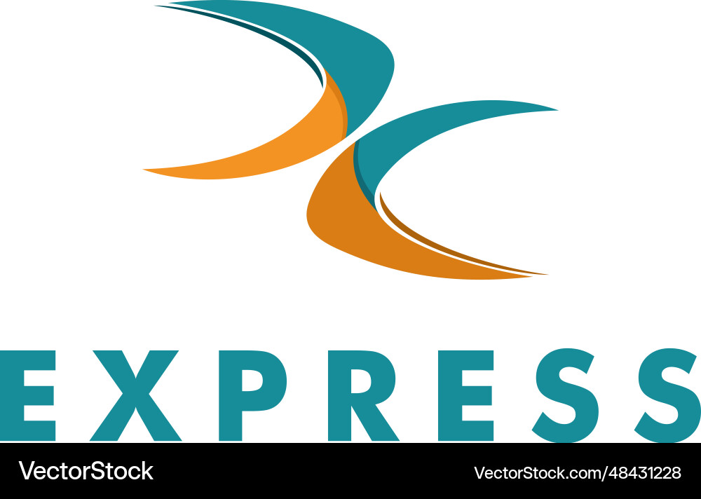 Logistics and transportation cargo company logo Vector Image