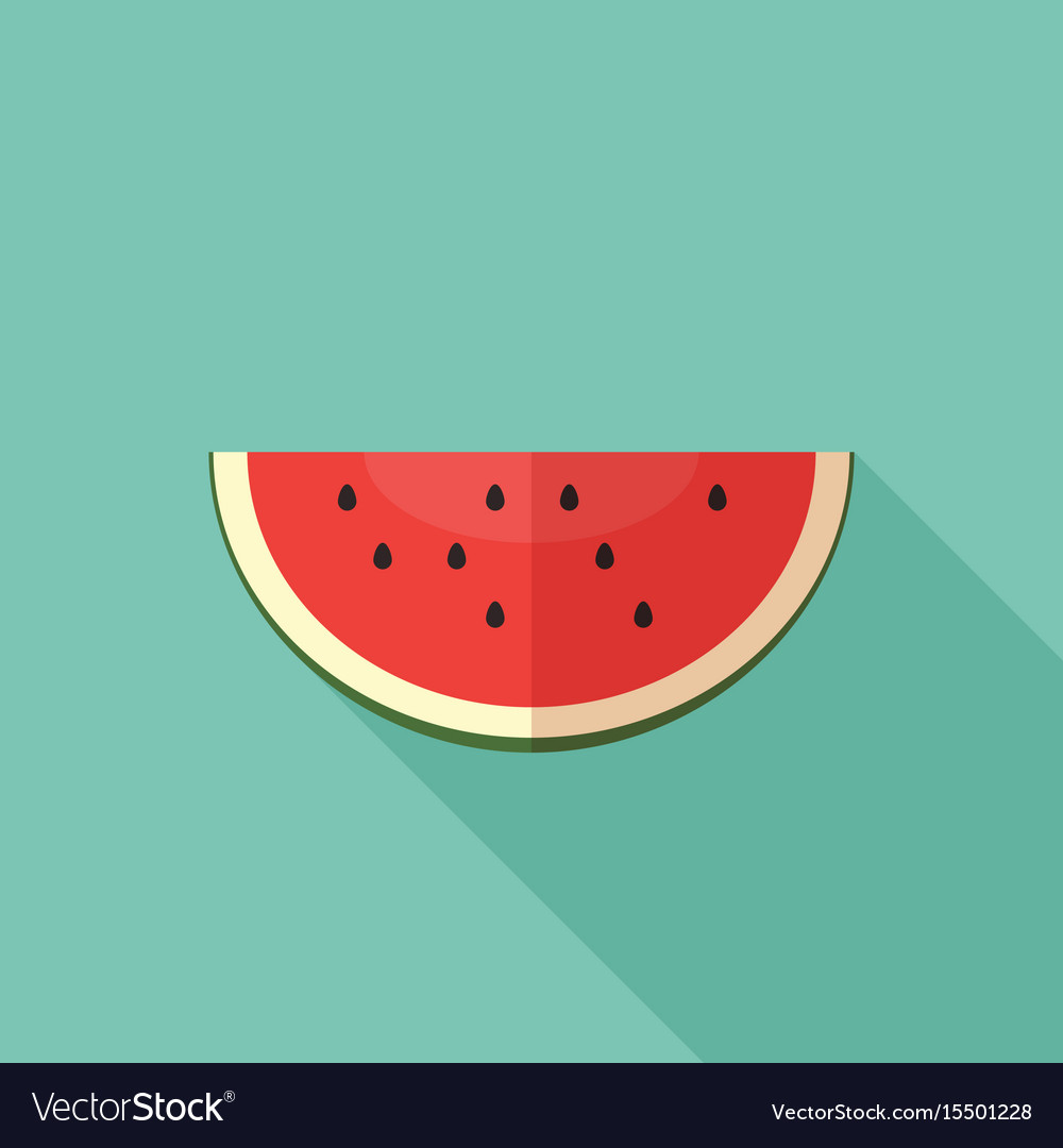 Slice watermelon Royalty Free Vector Image - VectorStock