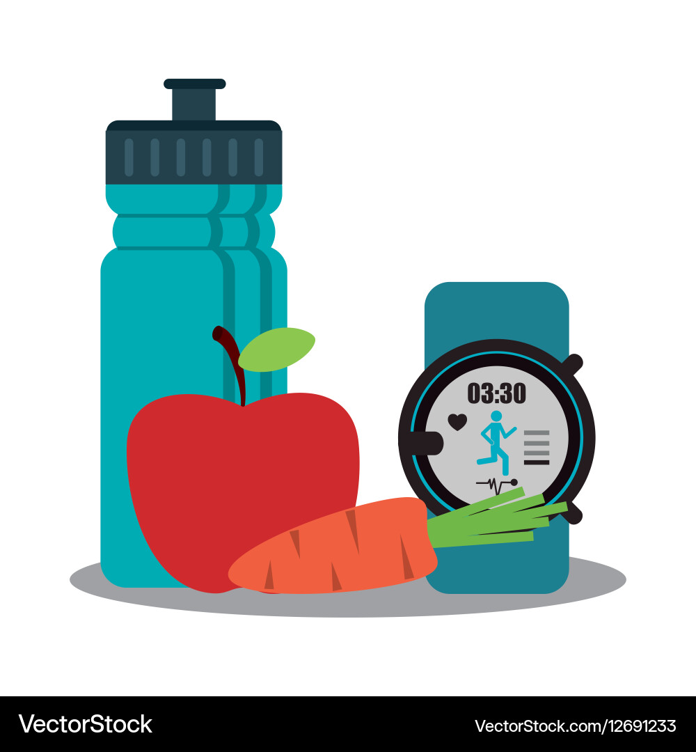 Healthy lifestyle design Royalty Free Vector Image