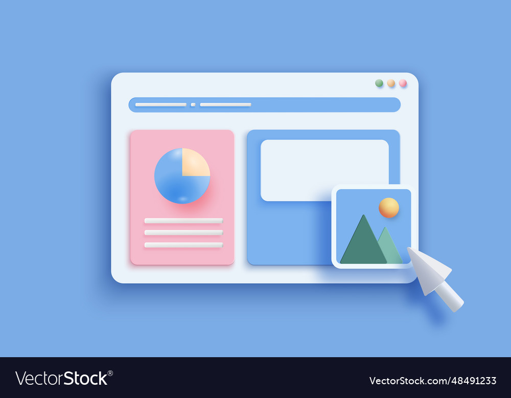 Online applications concept webpage image Vector Image