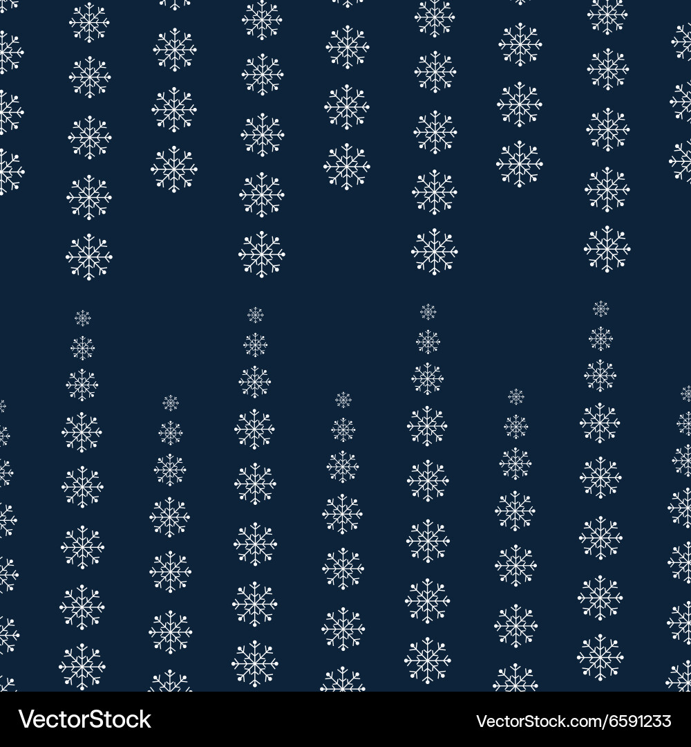 Snowflakes on blue christmas background Royalty Free Vector