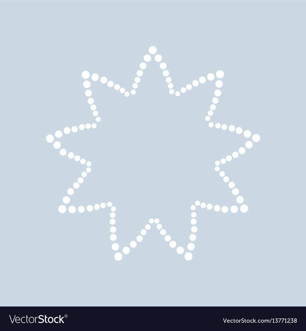 Abstract dotted shape design element Royalty Free Vector