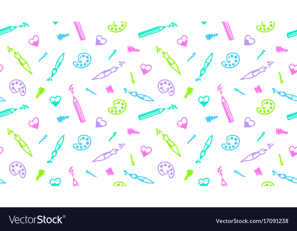 Art seamless pattern Royalty Free Vector Image