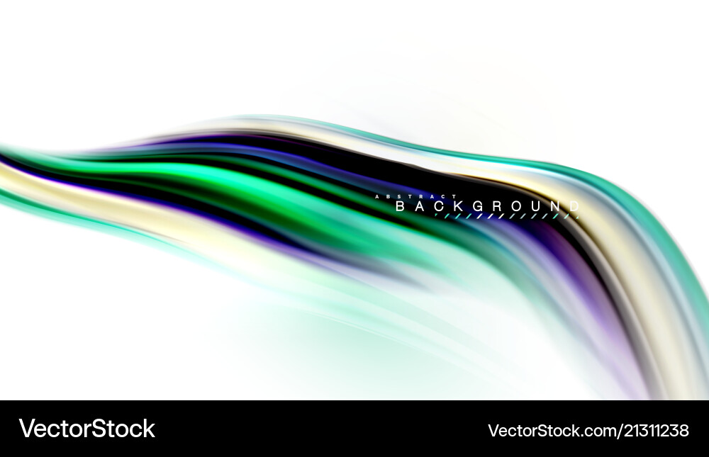 Fluid liquid mixing colors concept on light grey Vector Image