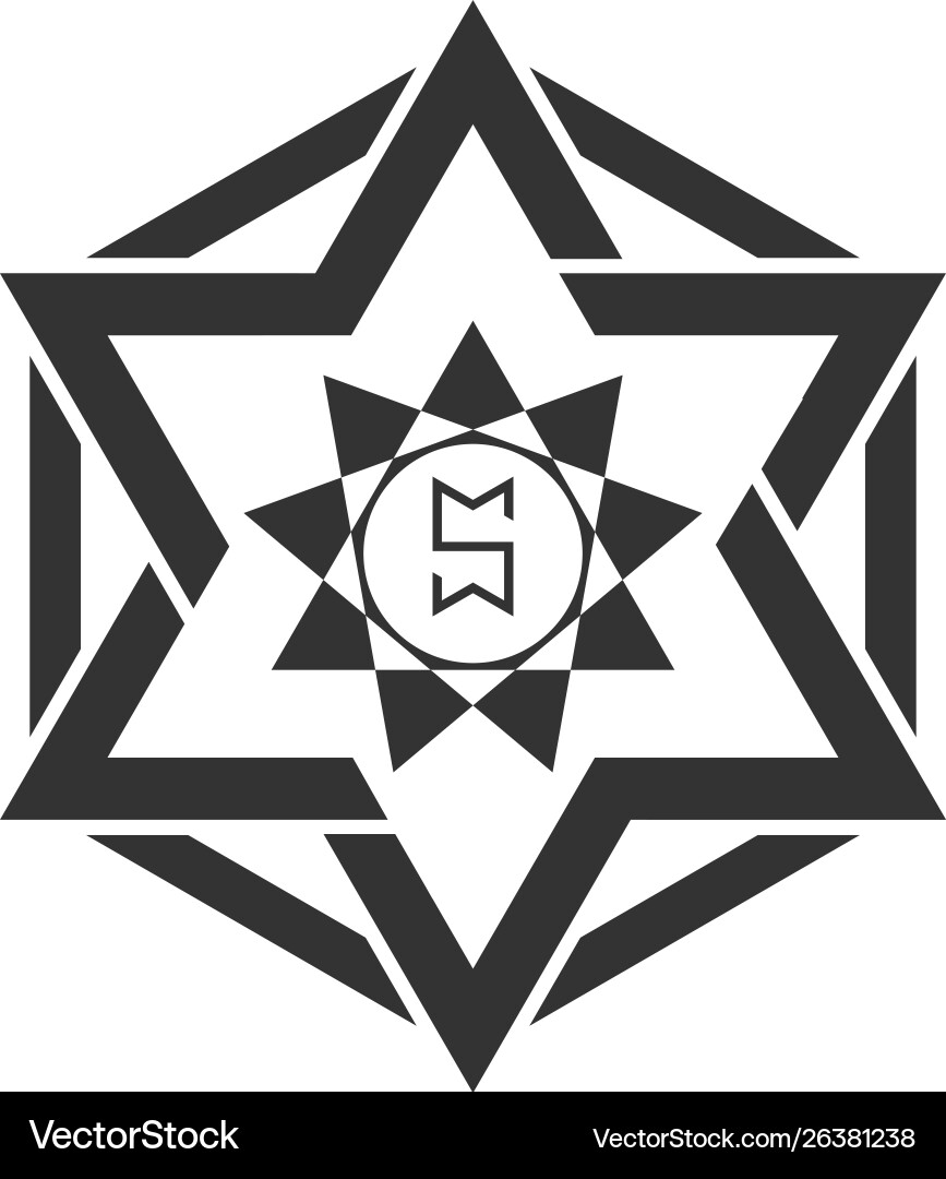 Geometric with a abstract logo template Royalty Free Vector