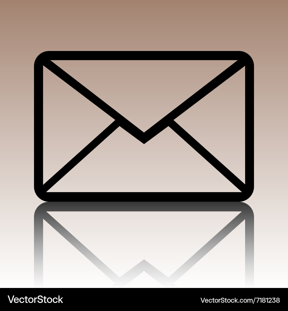 Icon of letter Royalty Free Vector Image - VectorStock