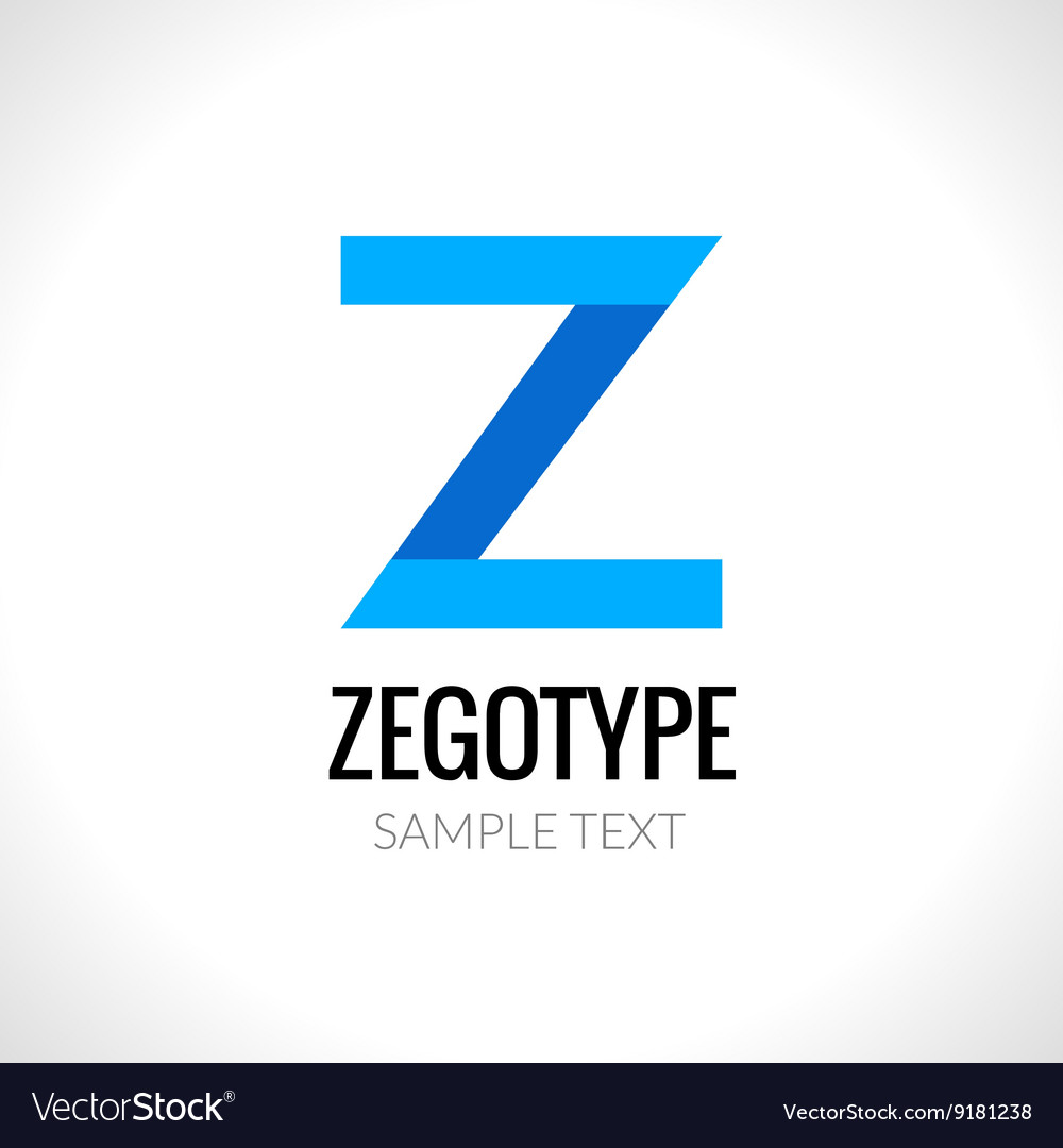 Letter z abstract logo design template Royalty Free Vector