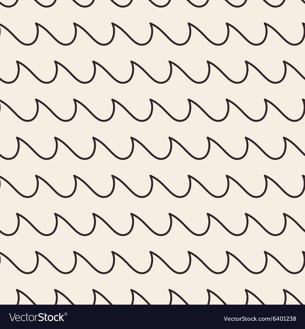 Waves stripped geometric seamless pattern Vector Image