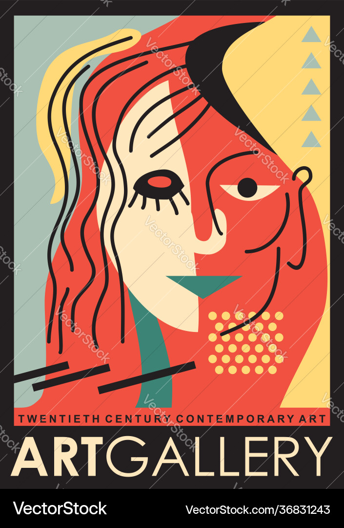 Abstract woman portrait Royalty Free Vector Image