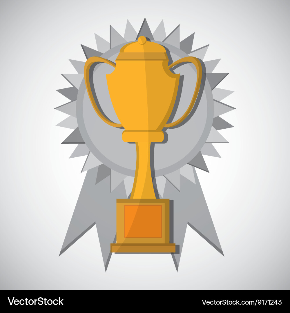Champion design winner icon colorful Royalty Free Vector