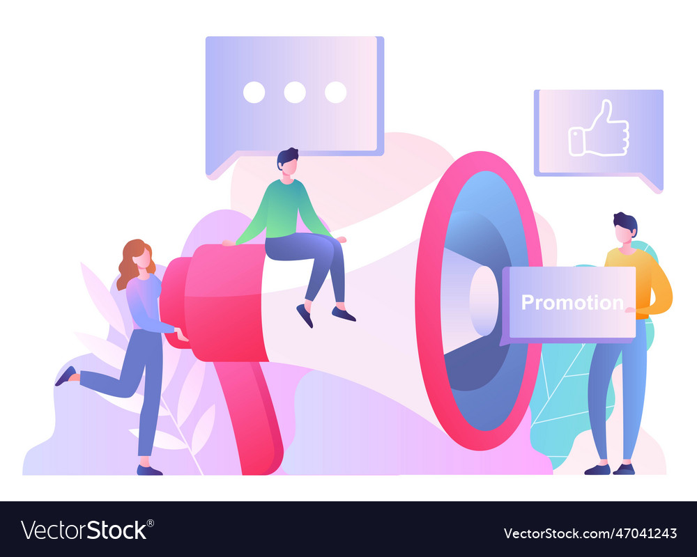 Concept of promotion Royalty Free Vector Image