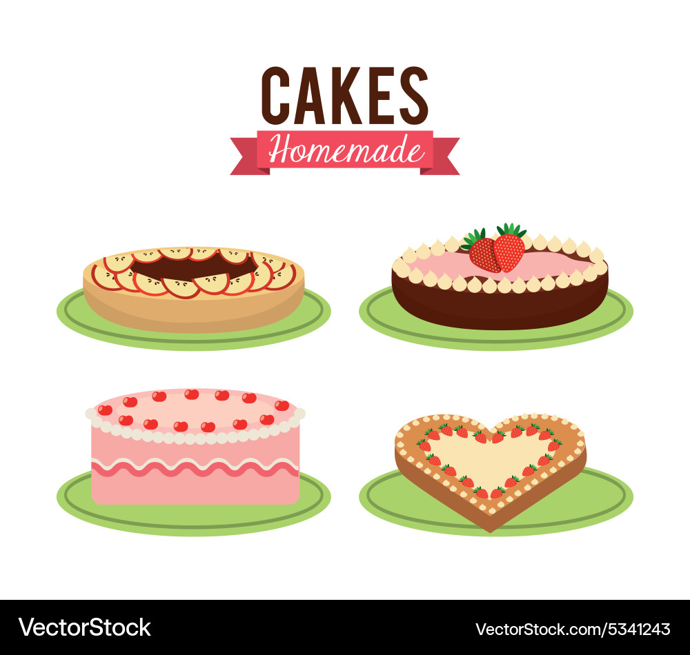 Homemade food Royalty Free Vector Image - VectorStock