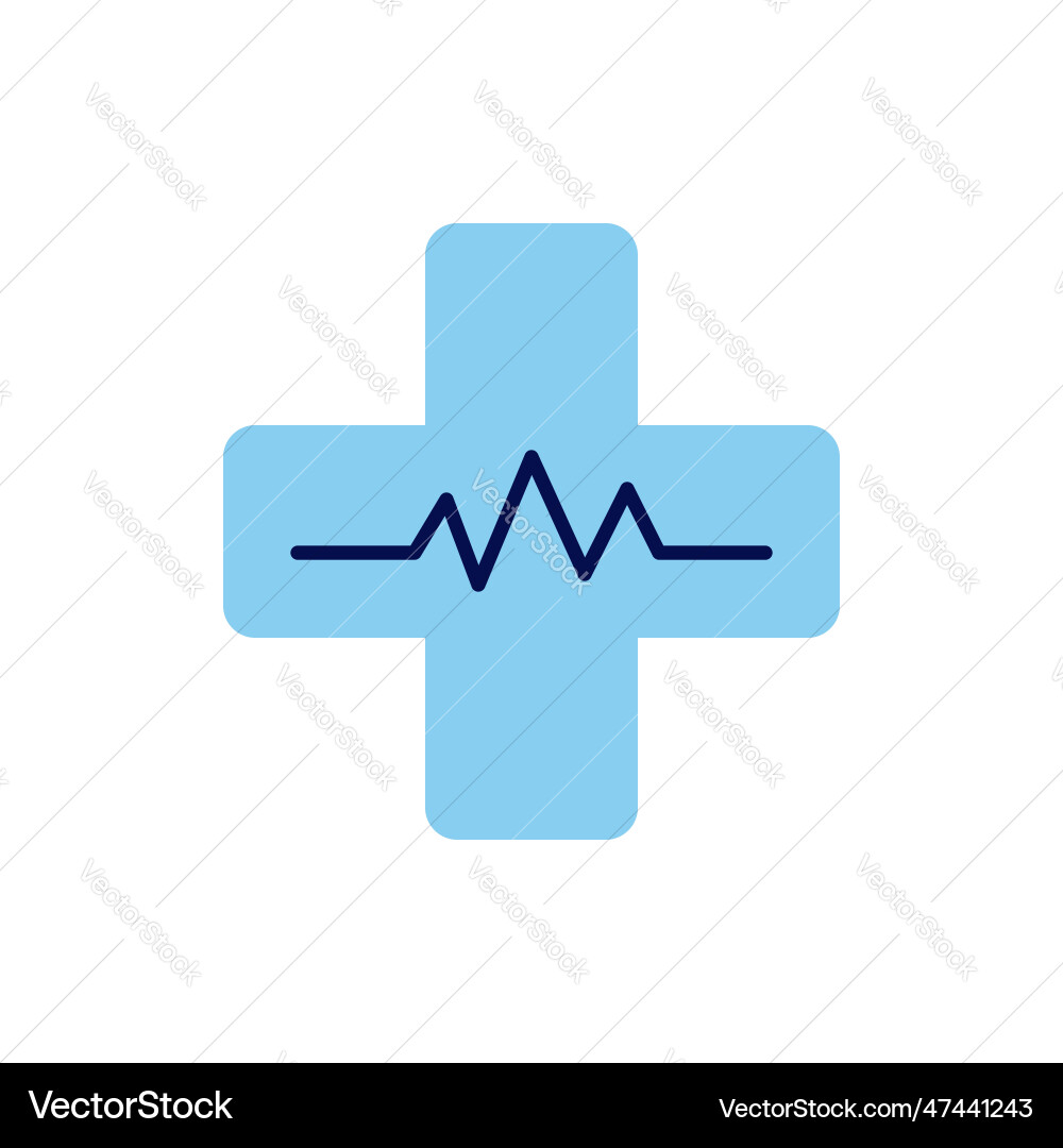 Medical cross related icon Royalty Free Vector Image