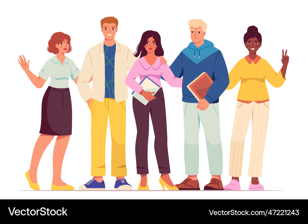 Set of colleagues Royalty Free Vector Image - VectorStock