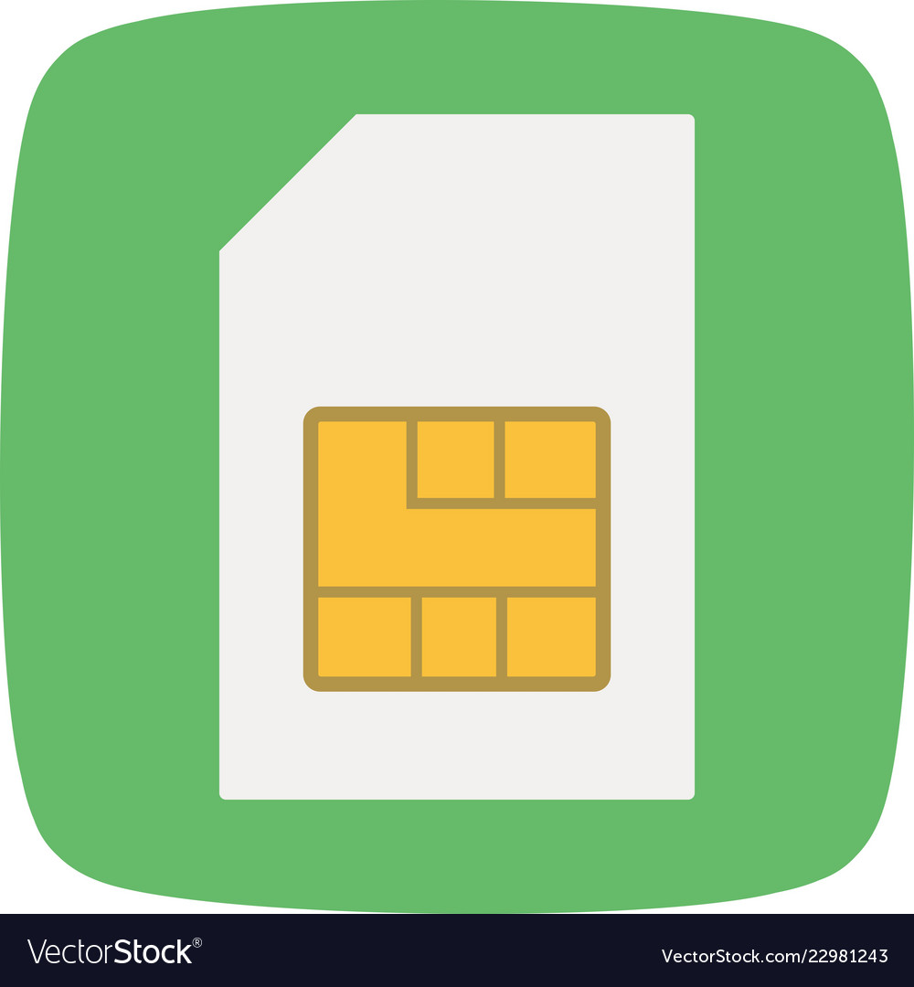 Sim icon Royalty Free Vector Image - VectorStock