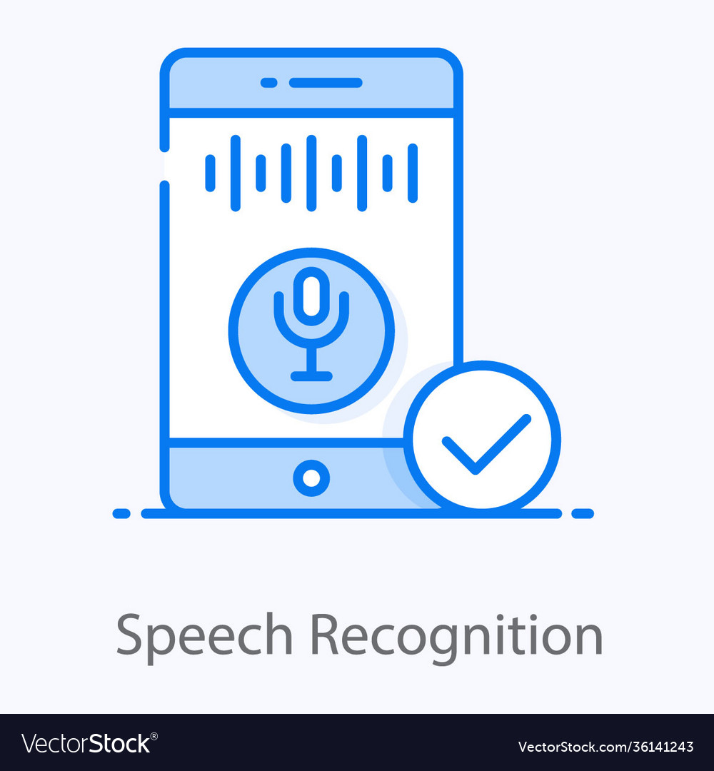 Speech recognition Royalty Free Vector Image - VectorStock