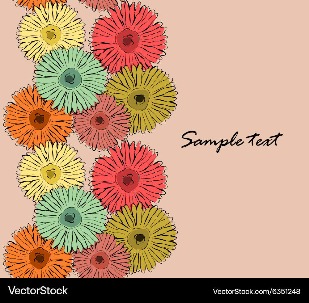 Colorful floral seamless background Royalty Free Vector