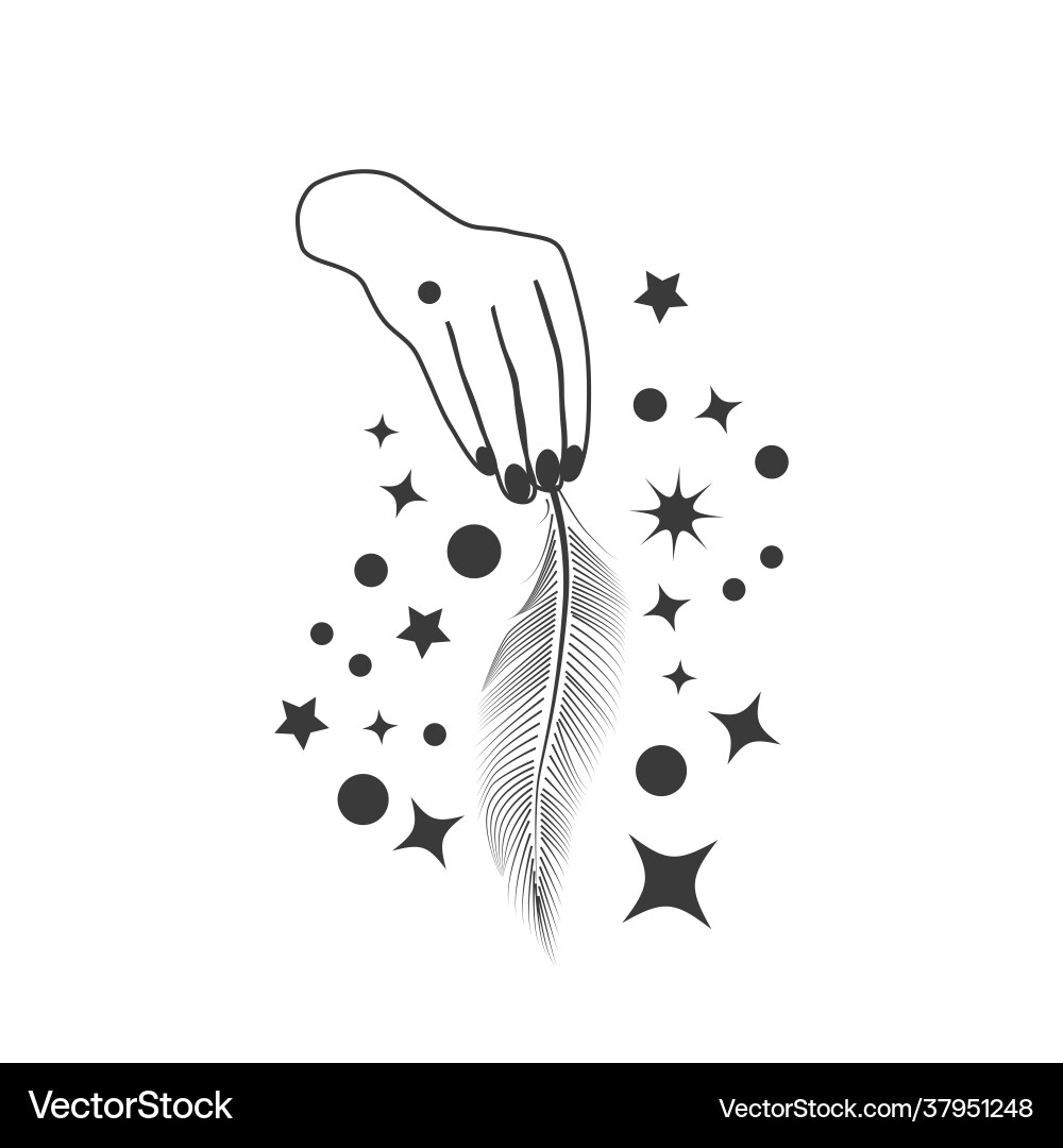 Esoteric symbols mystic and magic design Vector Image