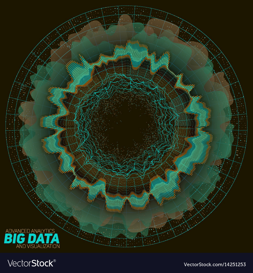 Big data colorful visualization Royalty Free Vector Image