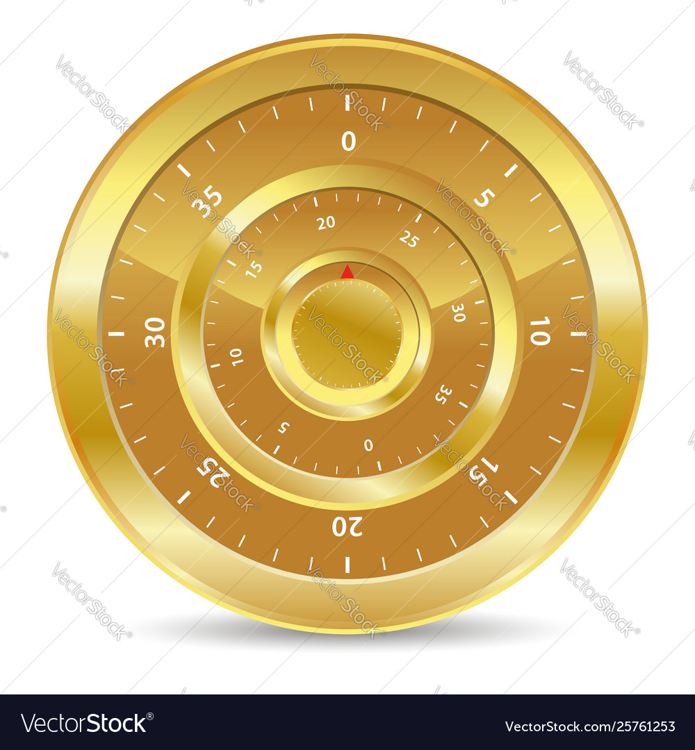 Combination lock Royalty Free Vector Image - VectorStock