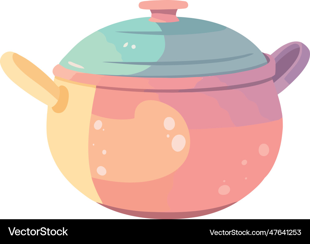 Gourmet stew in casserole Royalty Free Vector Image
