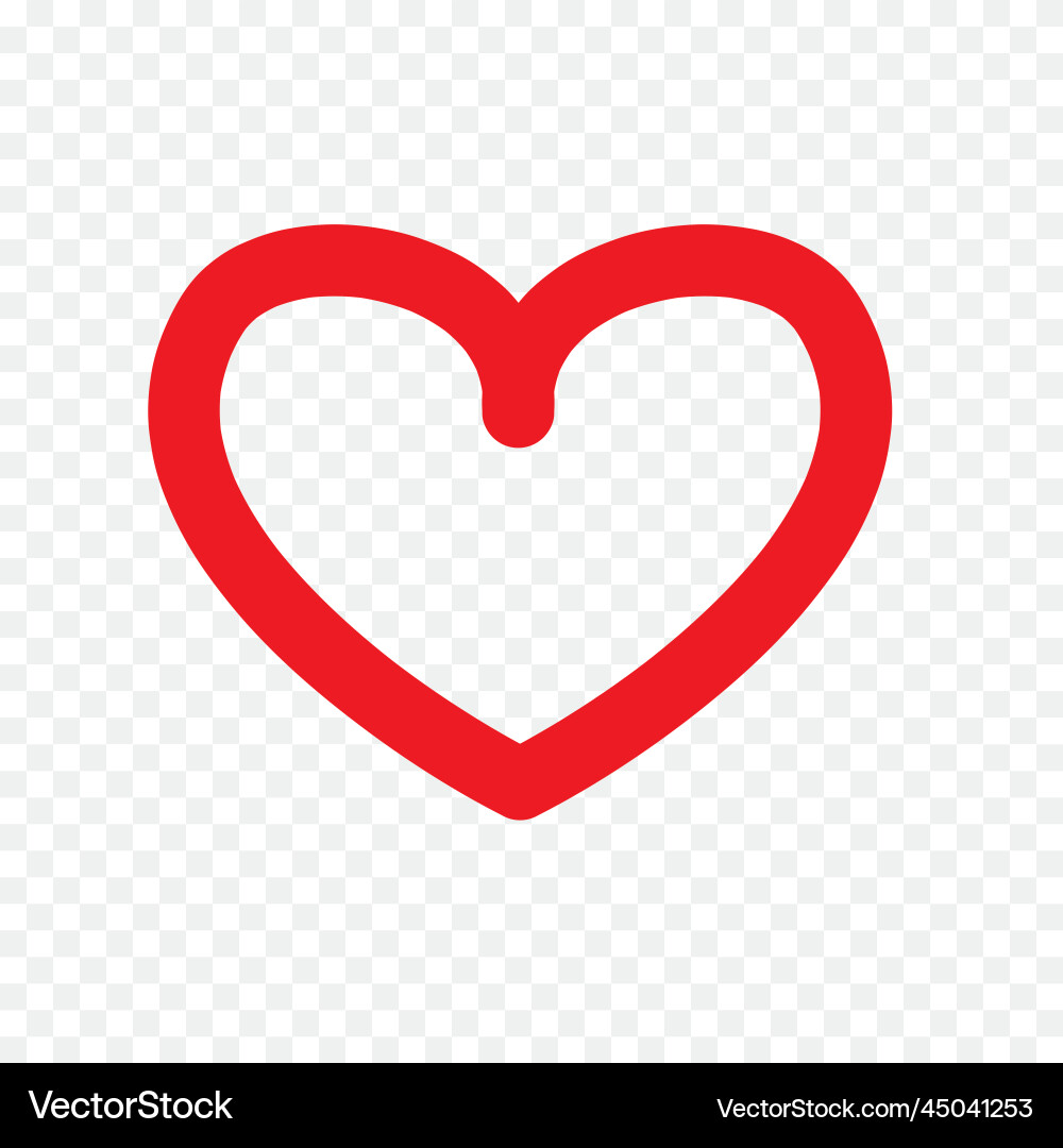Heart logo template in trendy flat design Vector Image