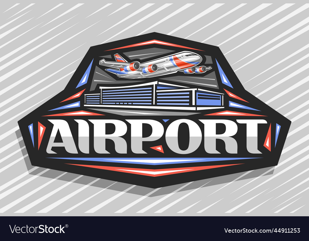 Logo for airport Royalty Free Vector Image - VectorStock