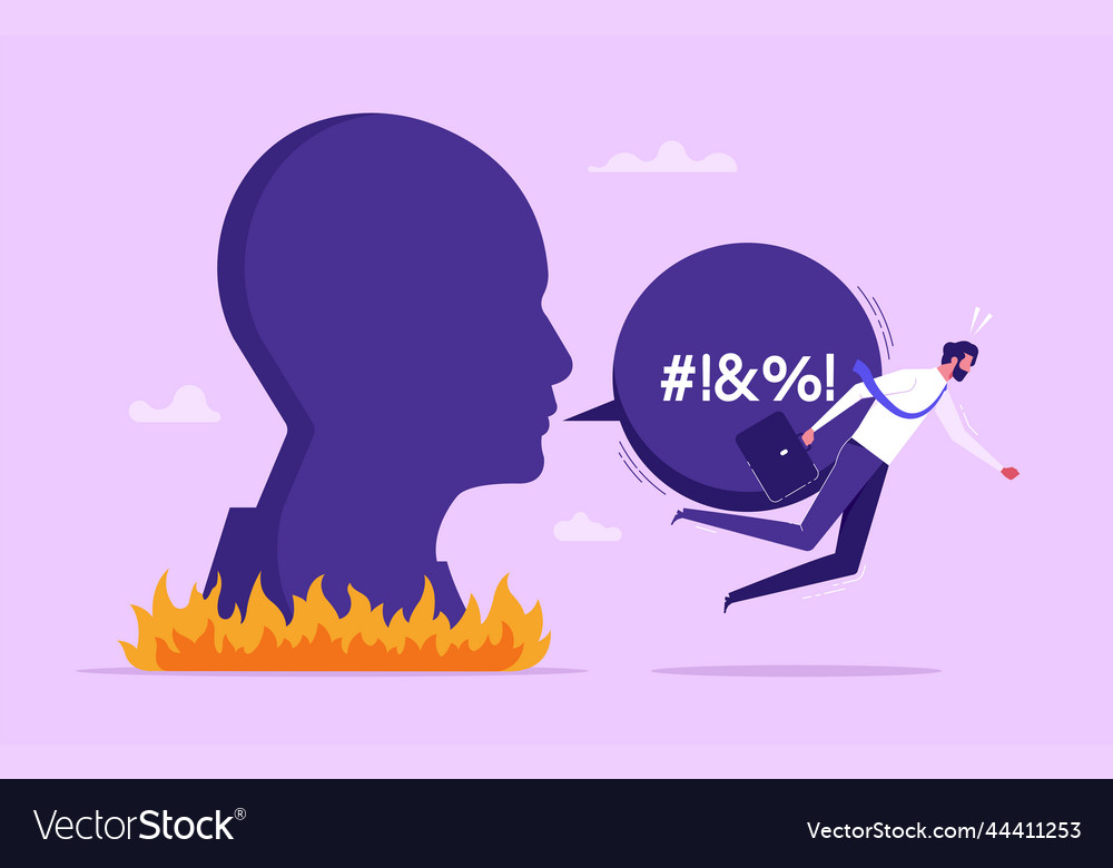 Racism In Workplace Concept Royalty Free Vector Image
