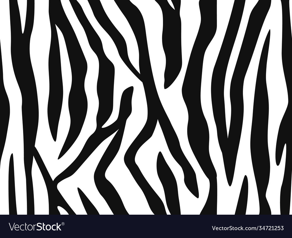 Seamless pattern zebra texture Royalty Free Vector Image